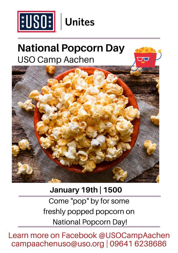 2022 National Popcorn Day (18+) • USO Bavaria