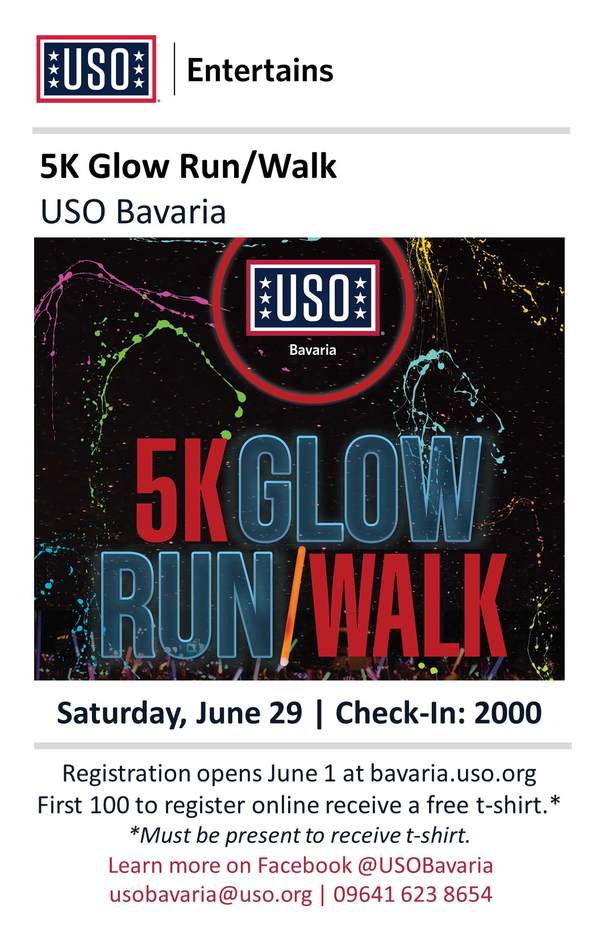 2019 USO Bavaria 5K Glow Run/Walk • USO Bavaria