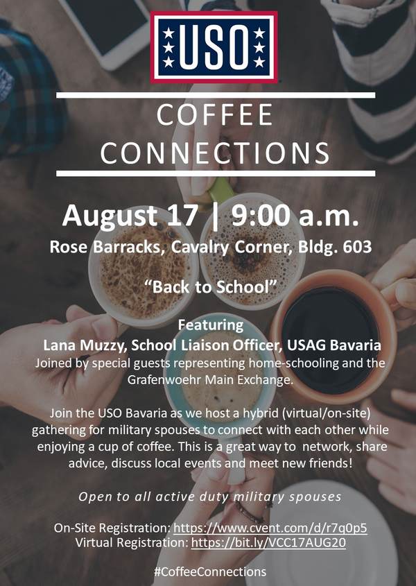 USO Bavaria "Coffee Connections" (Hybrid: On-site & Virtual) • USO Bavaria
